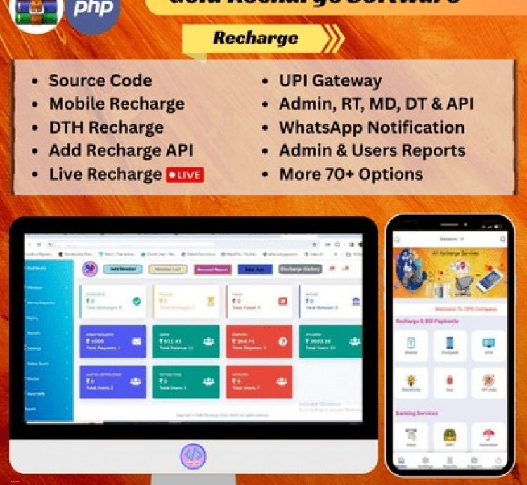 RYL102 Gold Recharge Software (PHP Laravel, PHP 7.3 Source Code and Database) Best Multi ...